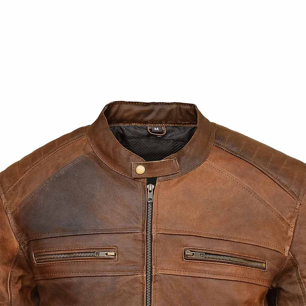 RIDERACT® Mens Leather Motorcycle Jacket Kratos | Motorbike jacket ...